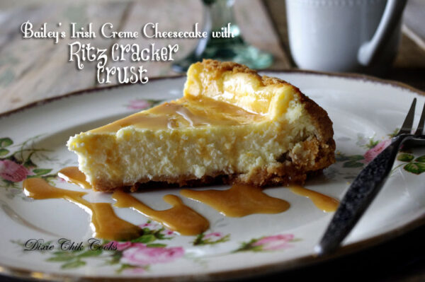 Bailey's Irish Cream Cheesecake With Ritz Cracker Crust