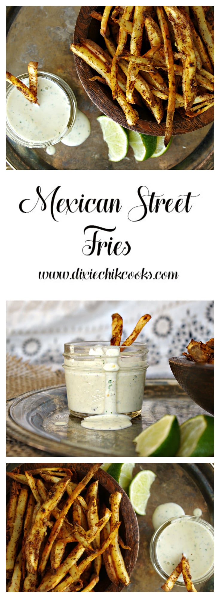 Mexican Street Fries With Cilantro Ranch
