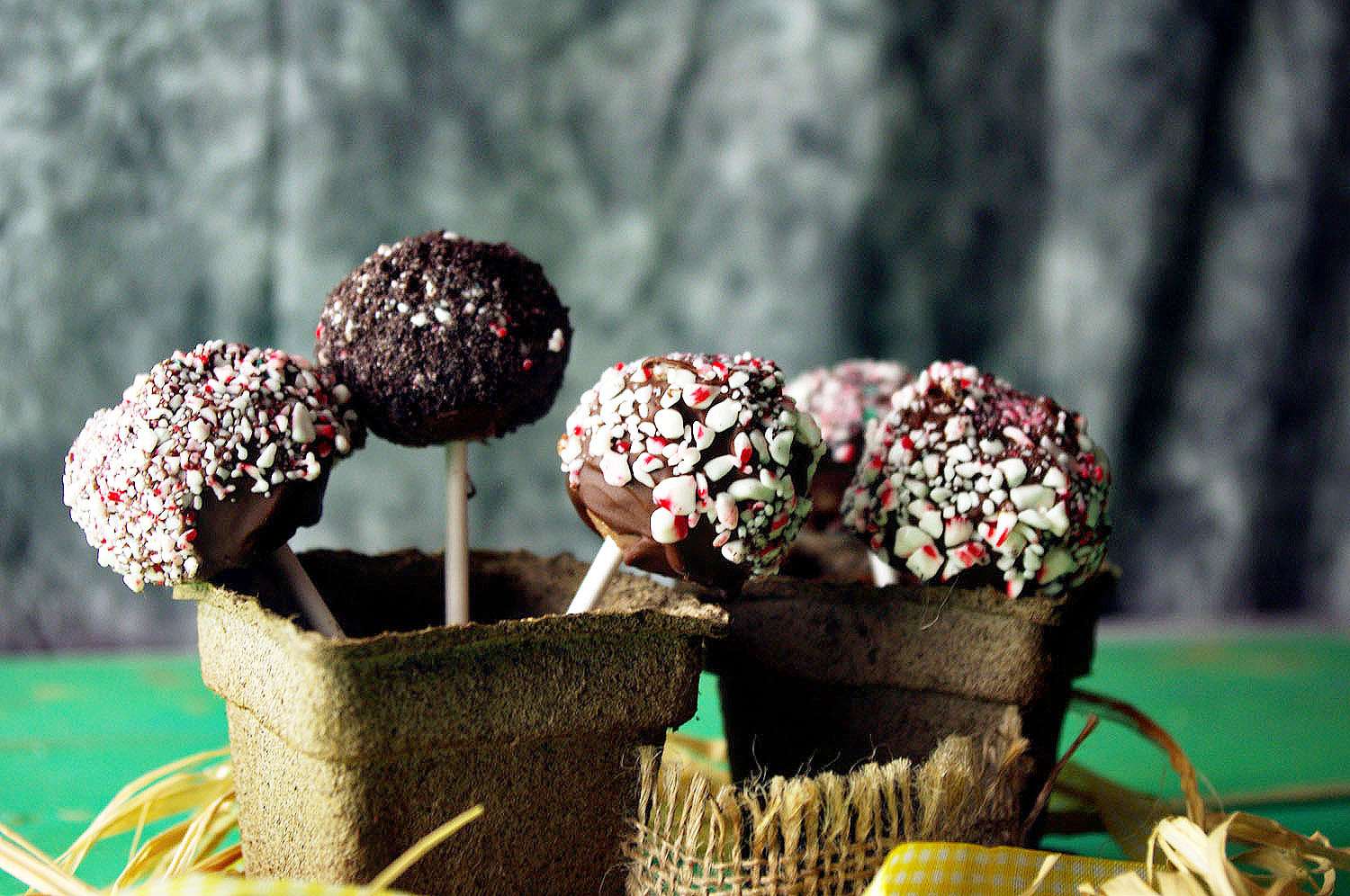 Peppermint Cake Pops