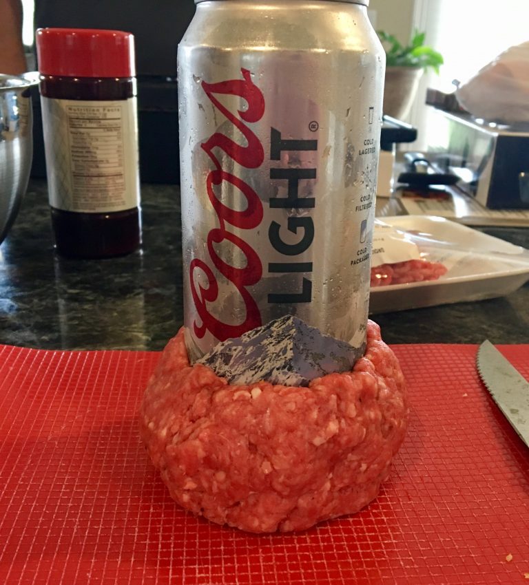 Jalapeno Popper Beer Can Burger