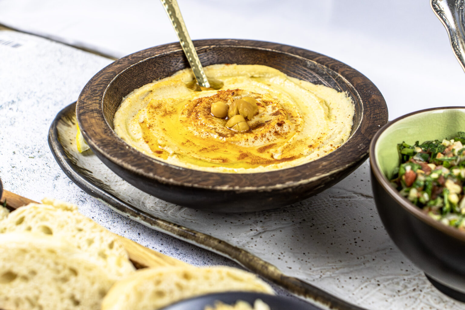 How To Build A Mediterranean Mezze Platter (Silky Hummus + Fresh Tabbouleh)