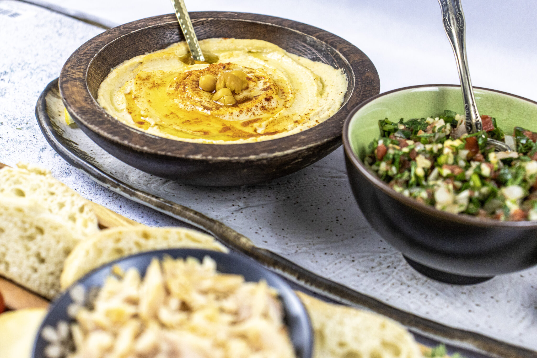 How To Build A Mediterranean Mezze Platter (Silky Hummus + Fresh Tabbouleh)